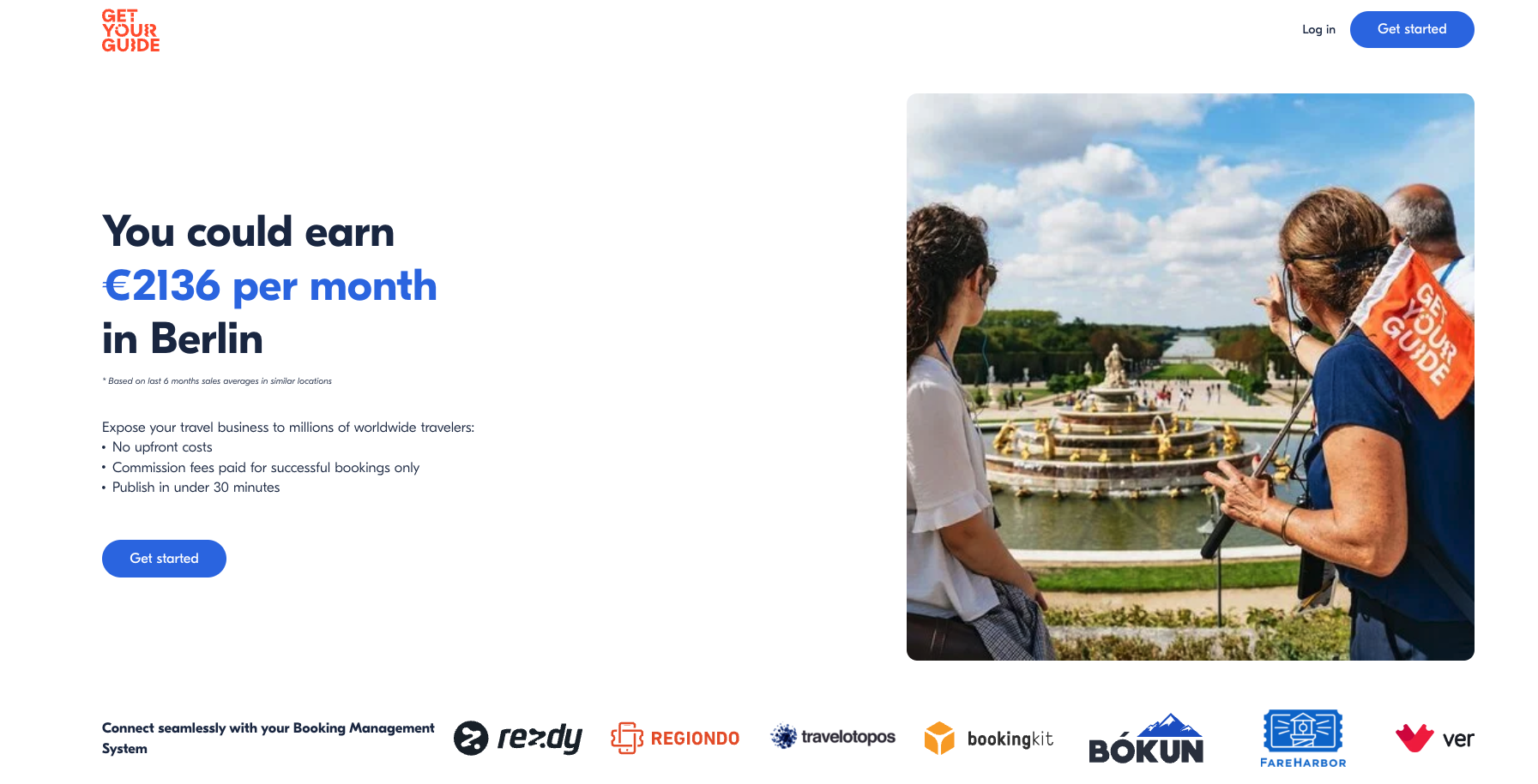 GetYourGuide - Sign up as a Supply Partner